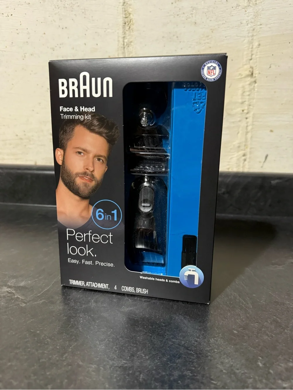 braun | Grooming | Braun Mgk320 Trimming Kit Blackblue Face Head ...